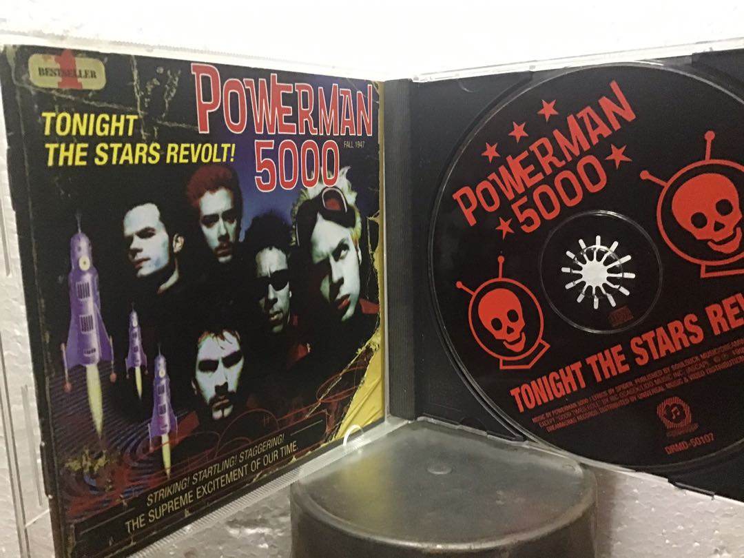 CD Powerman 5000 - Tonight the Stars Revolt USA CD Anubis Hard Rock ...