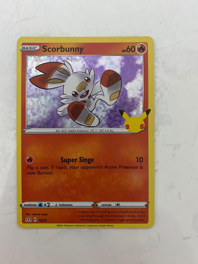 Pokémon McDonald - Scorbunny HOLO, Hobbies & Toys, Toys & Games on ...