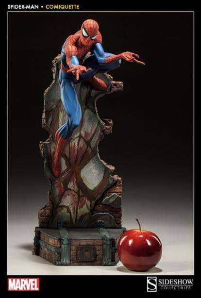 Sideshow collectibles Spider-man Comiquette polystone statue, Hobbies ...