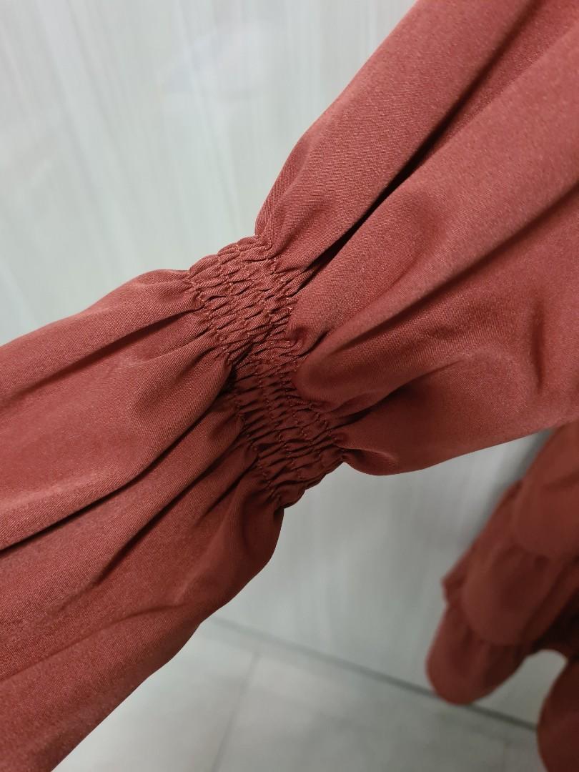 Terracotta top, Women's Fashion, Tops, Blouses on Carousell