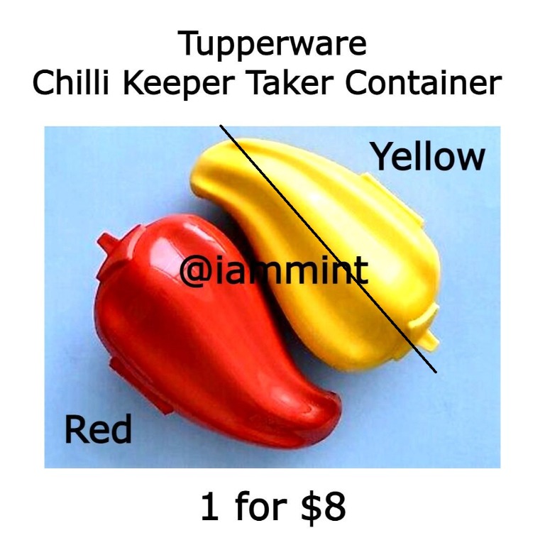 Tupperware Chilli Keeper Container, Furniture & Home Living ...