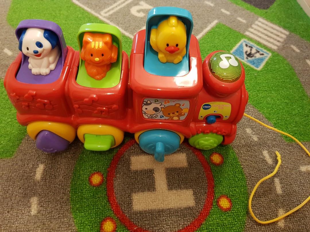Vtech pop up friends train, Babies & Kids, Toys & Walkers on Carousell