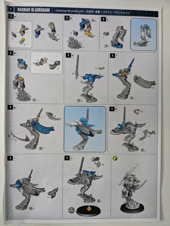 Warhammer 40k Ragnar Blackmane Space Wolves, Hobbies & Toys, Toys ...