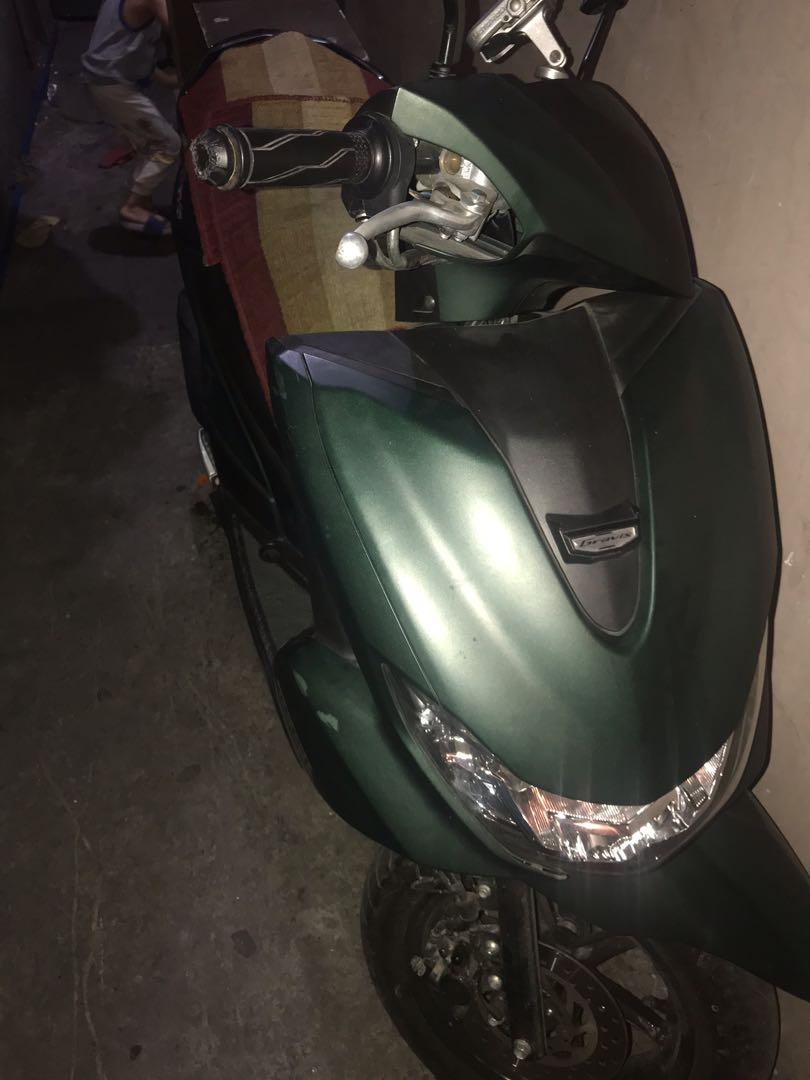 Yamaha Gravis Matte Green, Motorbikes, Motorbikes for Sale on Carousell