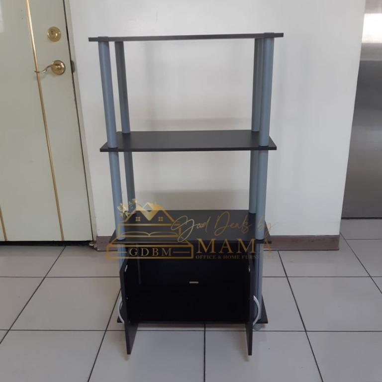 3-LAYER DISPLAY RACK WITH CABINET, Furniture & Home Living, Furniture ...