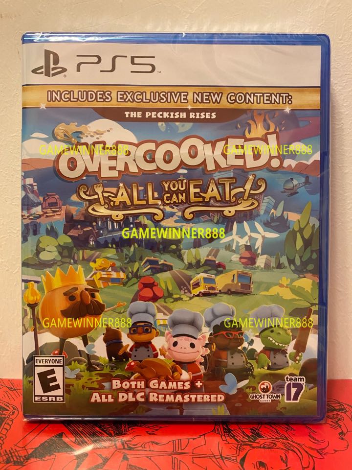 全新 PS5遊戲 煮過頭 吃到飽 胡鬧廚房！全都好吃 Overcooked! All You Can Eat 美版中英文版, 電子遊戲, 遊戲 ...