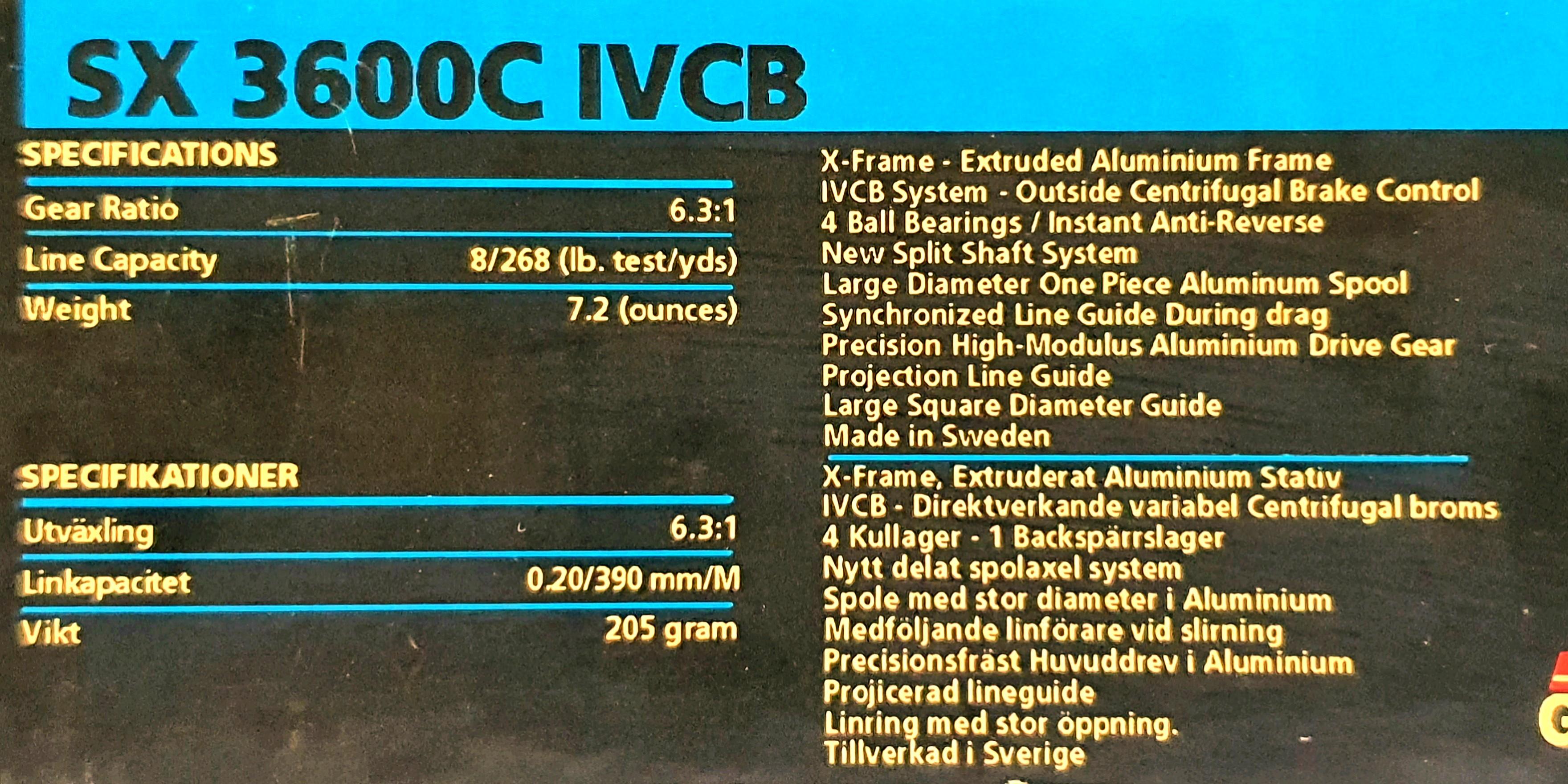 ABU AMBASSADEUR MORRUM SX 3600C IVCB (50th Anniversary Edition), Sports ...