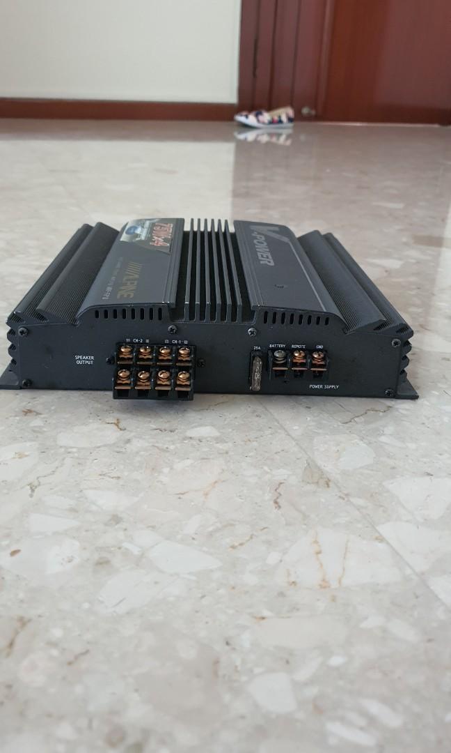 Alpine VPower 4 channel Amp MRP -F200, Car Accessories, Electronics ...