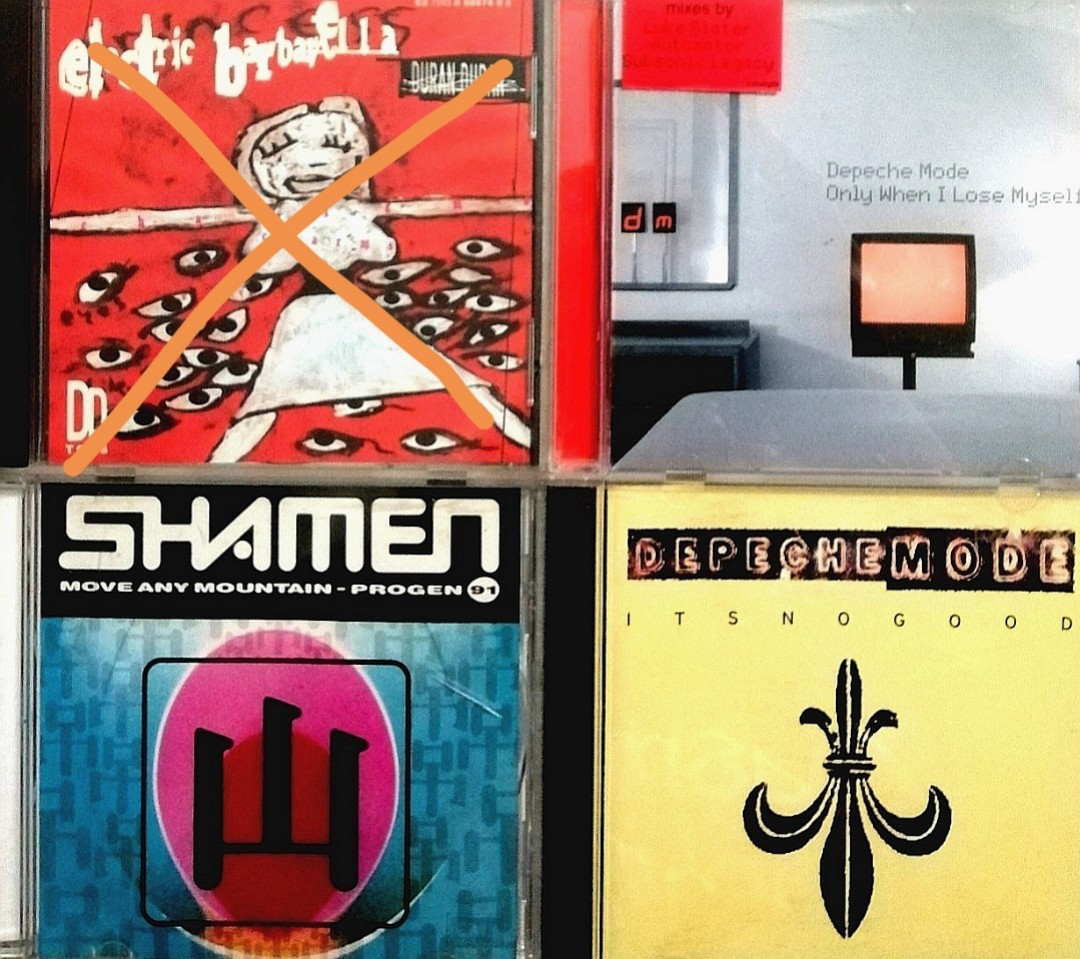 arthcd CD Singles/EP at 5 each - DEPECHE MODE DM, SHAMEN, DURAN DURAN ...