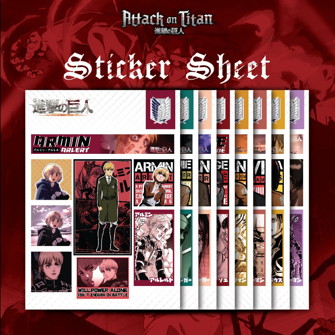 ATTACK ON TITAN [SCOUT REGIMENT] Sticker Sheet, Hobbies & Toys ...