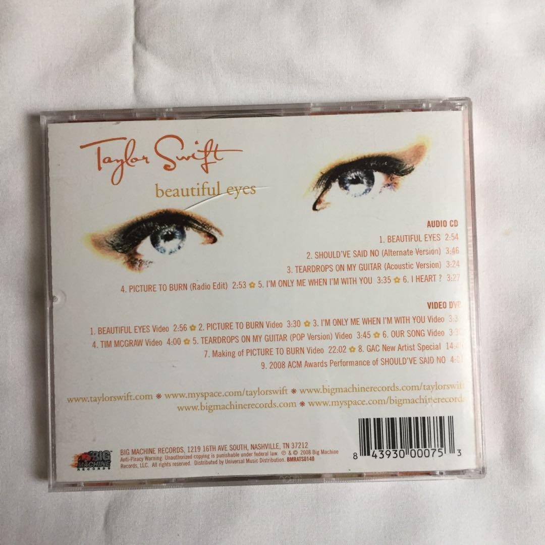 Beautiful Eyes by Taylor Swift, Hobbies & Toys, Music & Media, CDs ...
