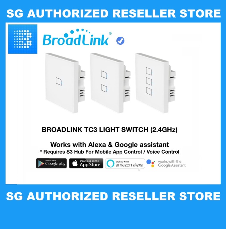 BroadLink TC3 Light Switch, Elegant Smart Switches, Smart Home ...