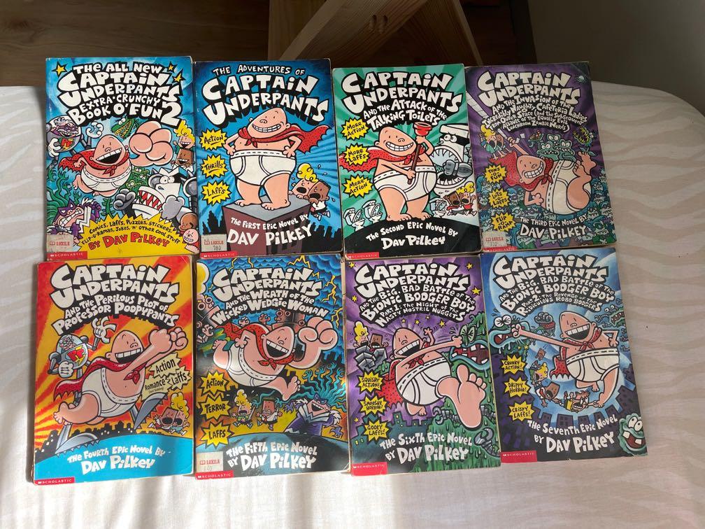CAPTAIN UNDERPANTS First to Seventh Book, Hobbies & Toys, Books ...