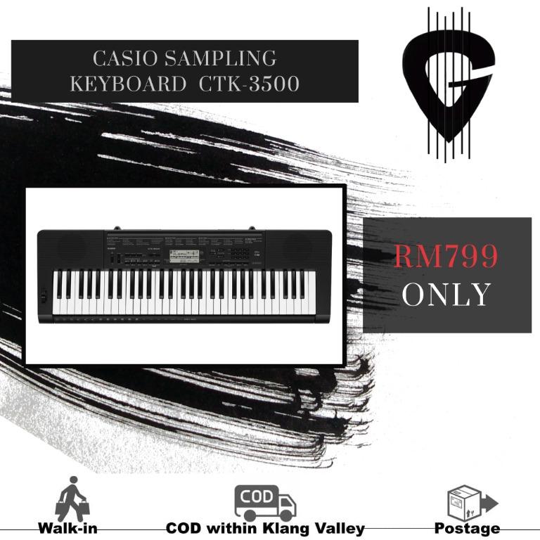 CASIO CTK-3500| 61 Keys Sampling Electronic Keyboard, Hobbies & Toys ...