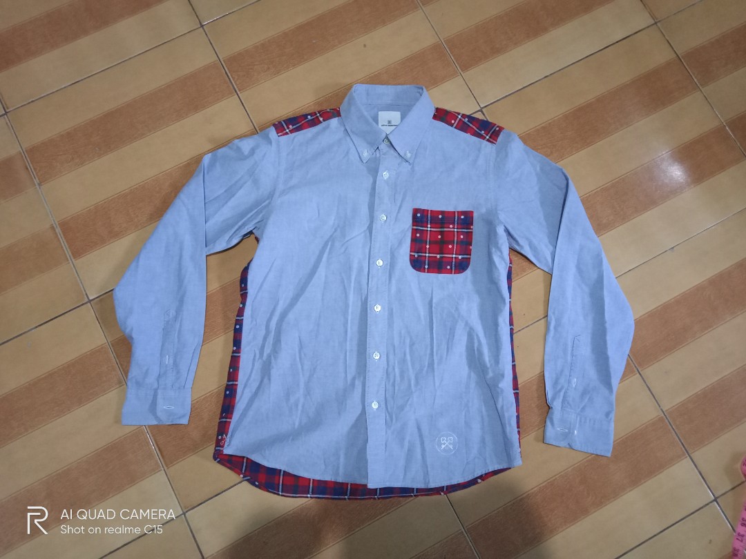 Chambray japan, Men's Fashion, Tops & Sets, Formal Shirts on Carousell
