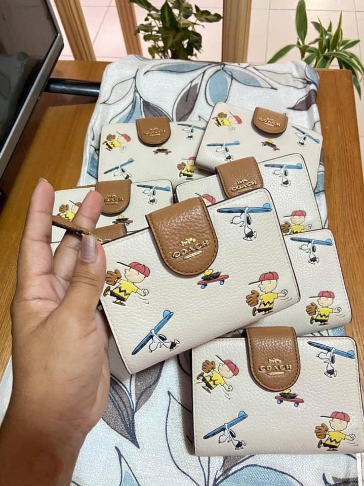 Coach x Peanuts Bifold Wallet, Luxury, Bags & Wallets on Carousell