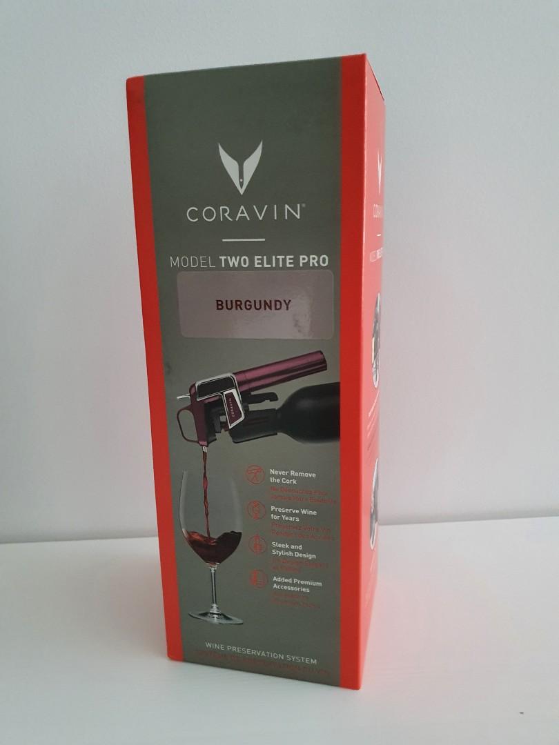 Coravin Model Two Elite Pro (Burgundy), Health & Nutrition, Health ...