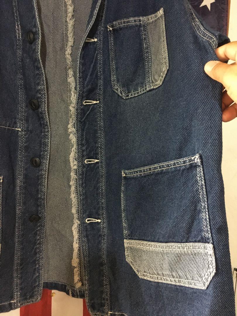 CUBE SUGAR Chore Denim Jacket, Men's Fashion, Coats, Jackets and ...