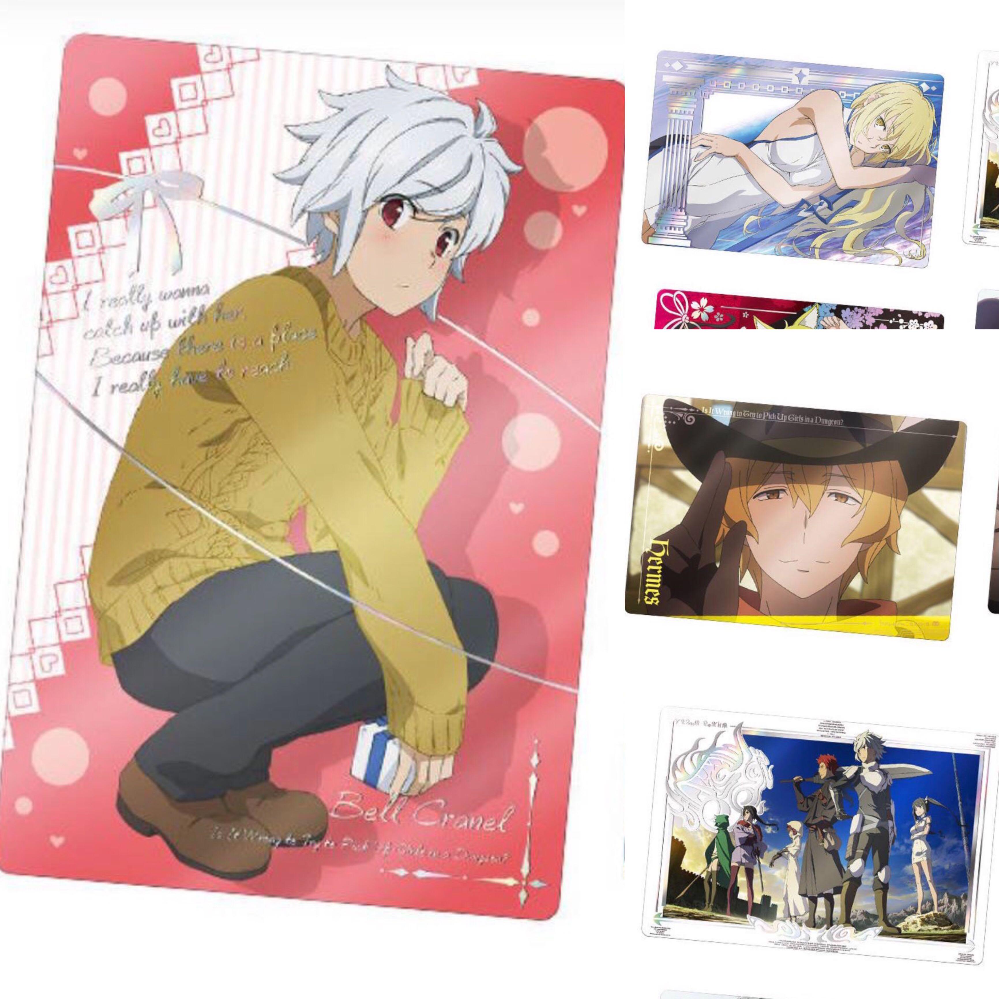(all 15 for $32) DanMachi Wafer Cards Dungeon ni deai card, Hobbies ...