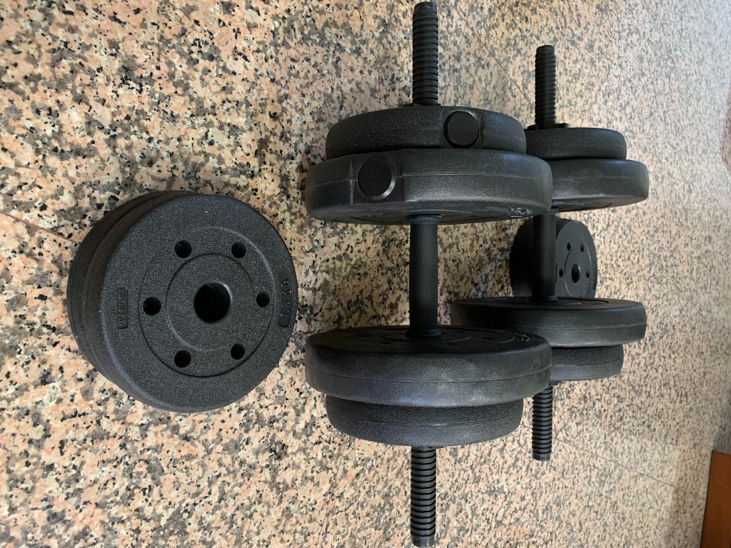 Dumbbell Set 30kg / Weights Gym, Sports Equipment, Exercise & Fitness ...