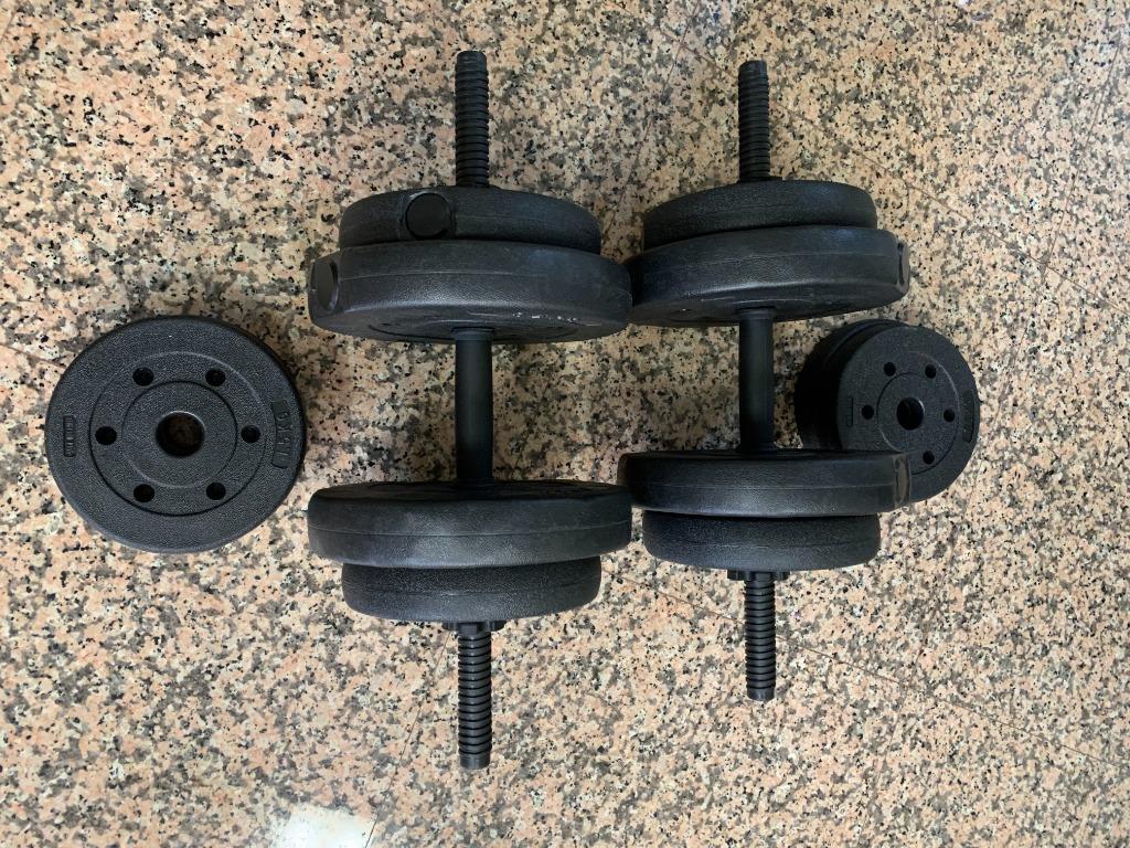Dumbbell Set 30kg / Weights Gym, Sports Equipment, Exercise & Fitness ...