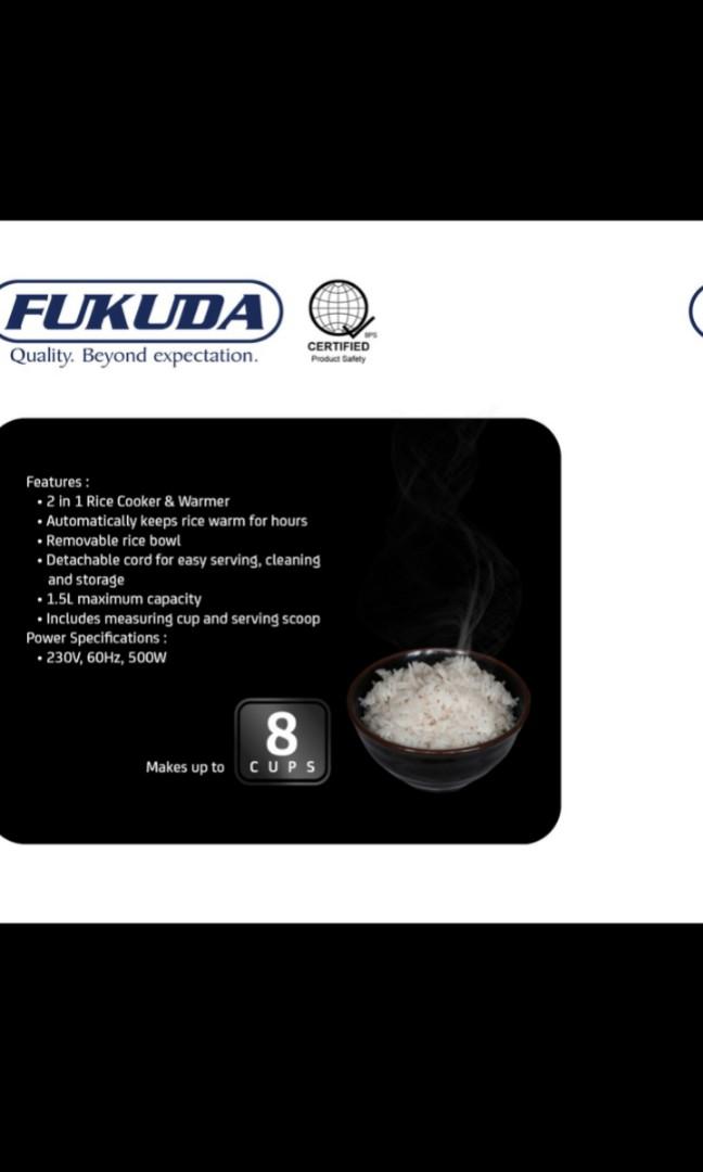 Fukuda rice cooker, TV & Home Appliances, Kitchen Appliances, Cookers ...