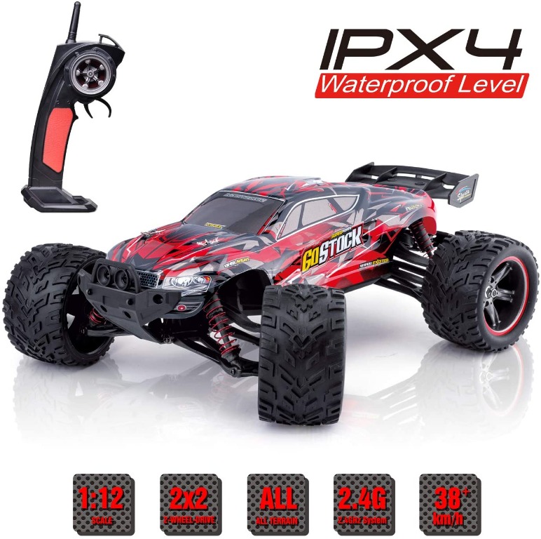 GoStock Remote Control Car, 1:12 Off Road RC Racing Car 38+ Km/h High ...