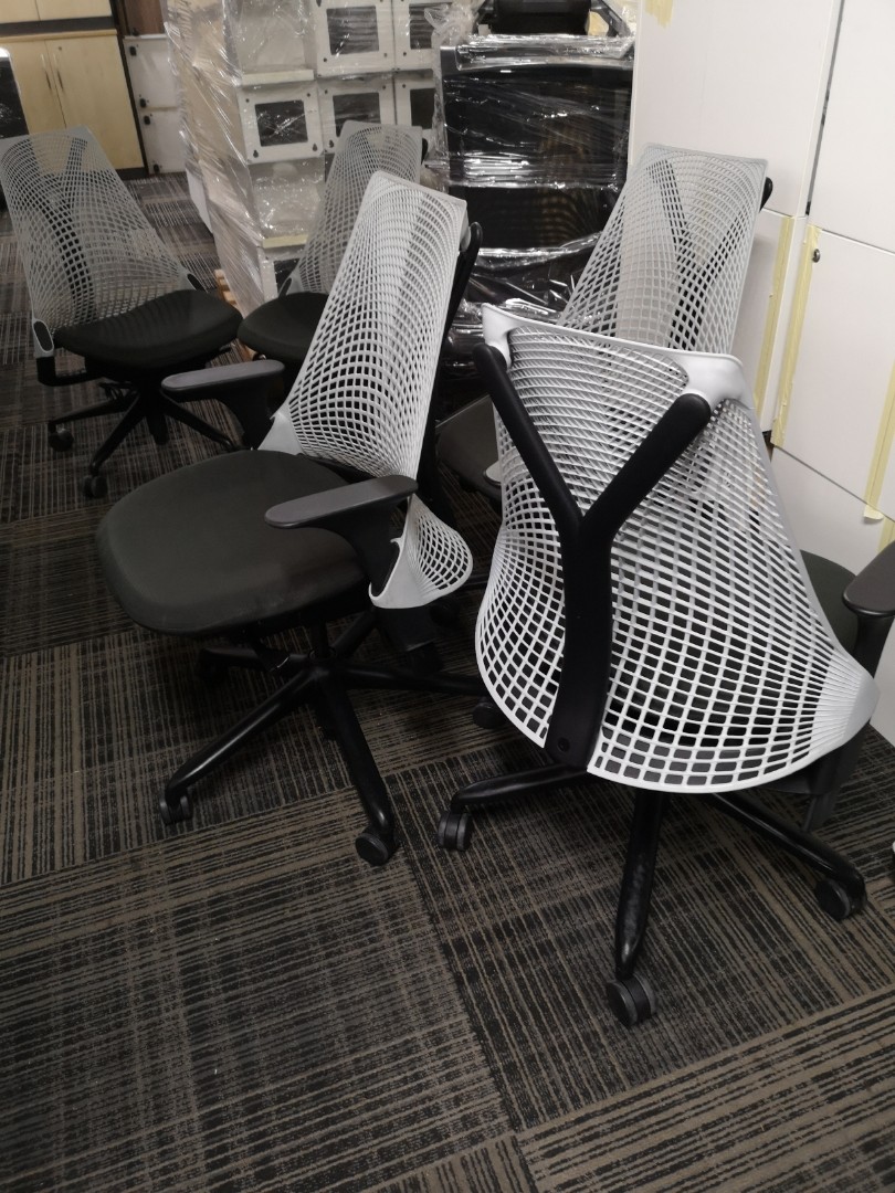 Herman miller Sayl mesh back $380, Furniture & Home Living, Furniture ...