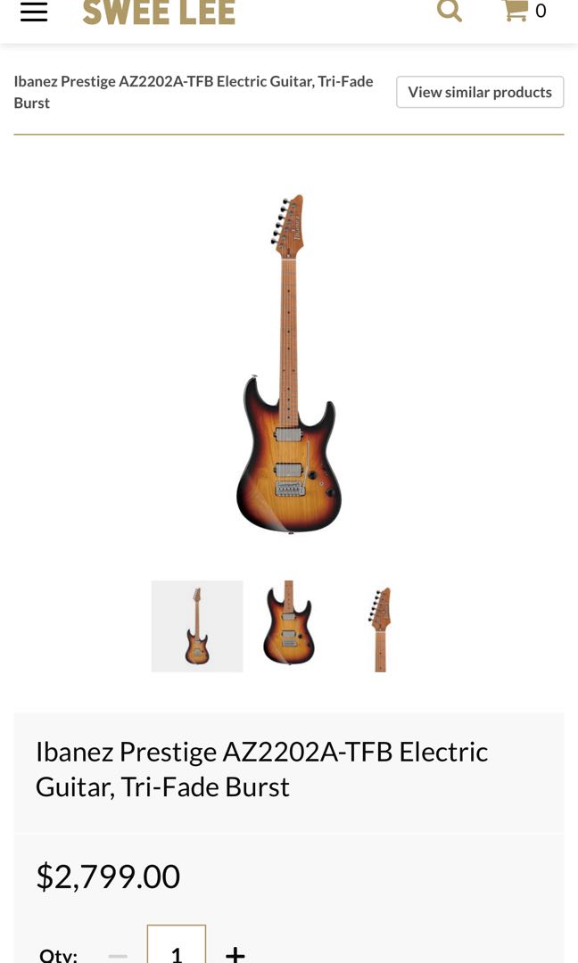 Ibanez az2202, Hobbies & Toys, Music & Media, Musical Instruments on ...