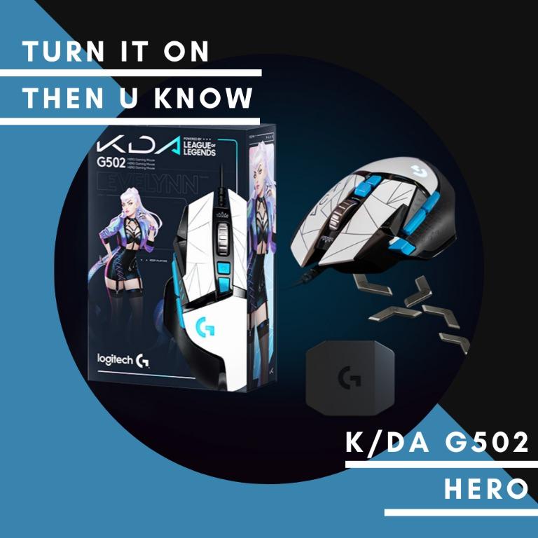 【Logitech限量版】K/DA G304 LIGHTSPEED & KDA G502 HERO Best Wireless Gaming ...
