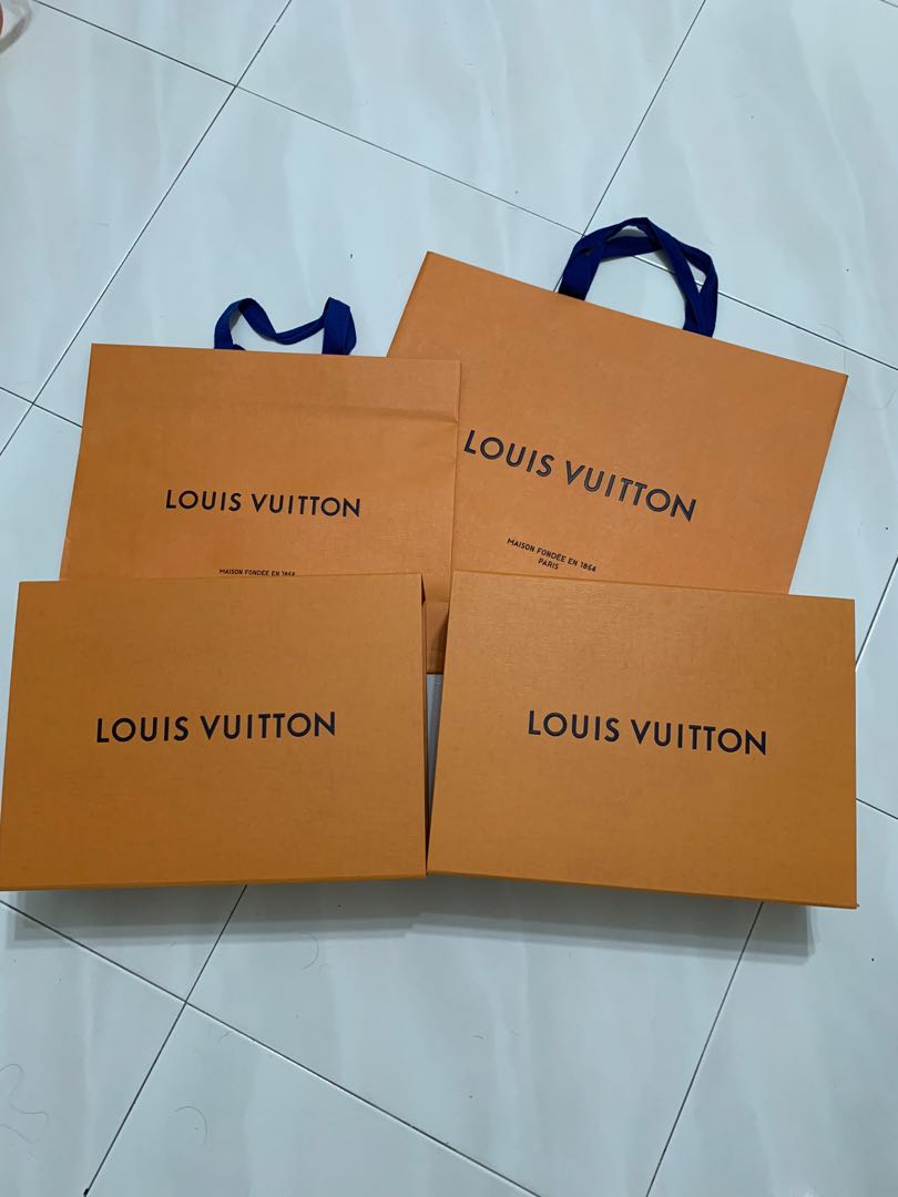 Louis Vuitton Box LV Box LV Paper Bag, Luxury, Accessories on Carousell