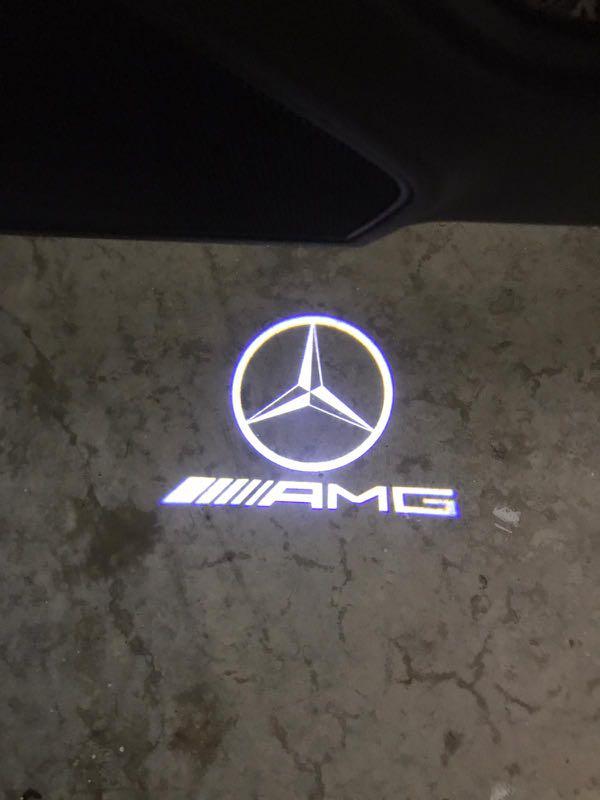 Mercedes Benz projector amg welcome floor lights a b c cla e gla glb ...