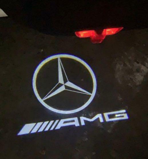Mercedes Benz projector amg welcome floor lights a b c cla e gla glb ...