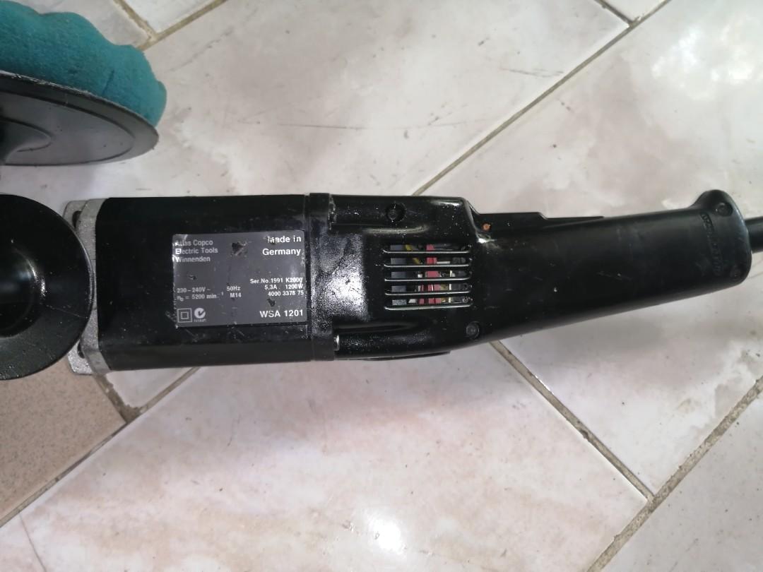 ORIGINAL GENUINE CLASSIC AEG ATLAS COPCO POLISHER / GRINDER 180MM 1200W ...