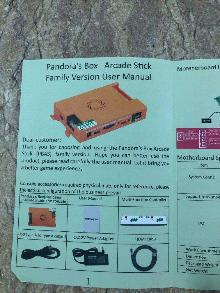 Pandora Arcade Gaming System, TV & Home Appliances, TV & Entertainment ...