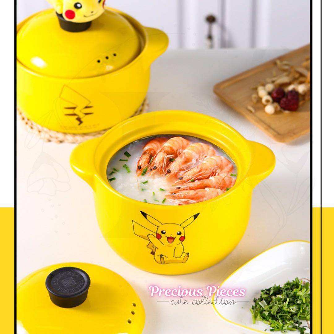 Pikachu Ceramic Cooking Pot, Furniture & Home Living, Kitchenware ...