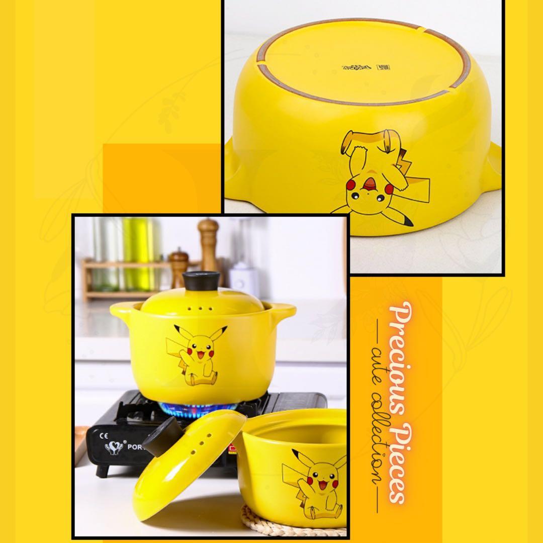 Pikachu Ceramic Cooking Pot, Furniture & Home Living, Kitchenware ...