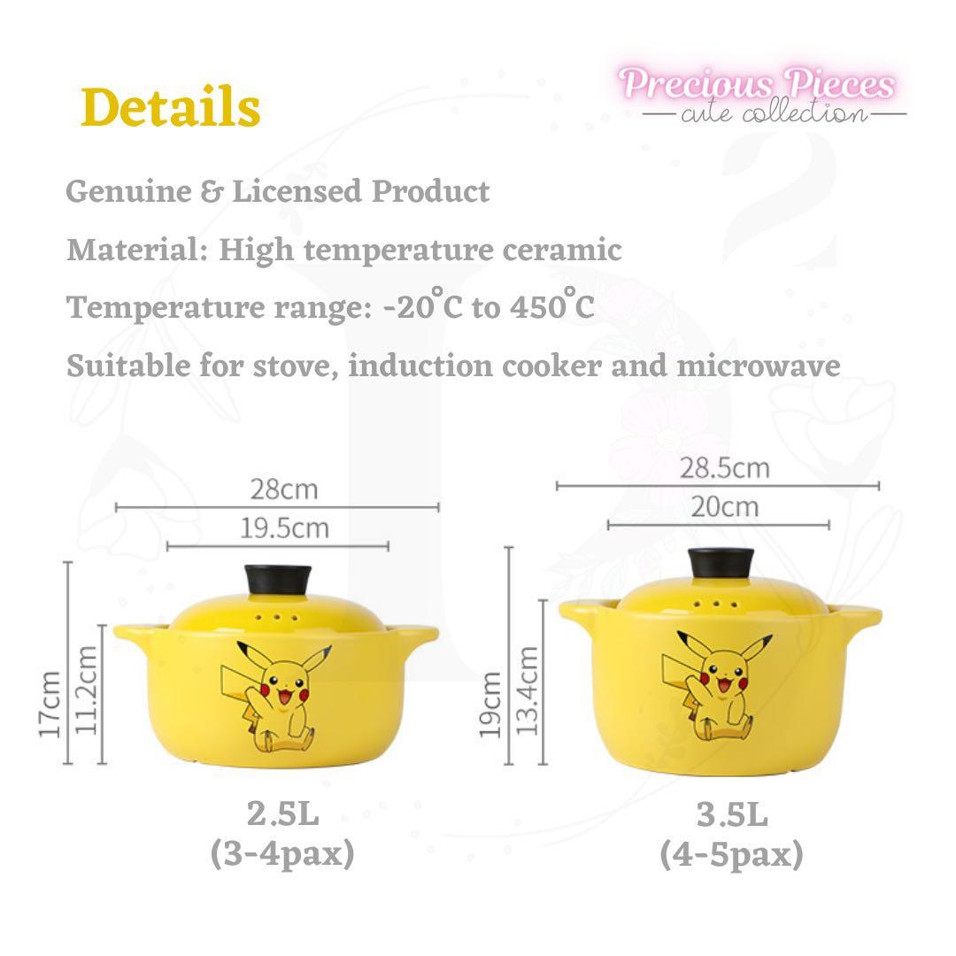 Pikachu Ceramic Cooking Pot, Furniture & Home Living, Kitchenware ...