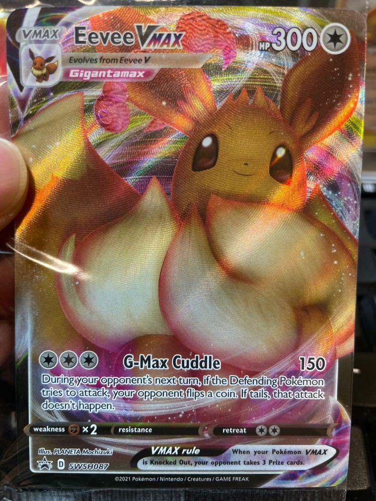 Pokemon Card eevee Vmax, Hobbies & Toys, Toys & Games on Carousell