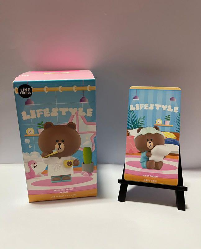 Popmart Line Friends Lifestyle Series Brown, Hobbies & Toys, Toys ...