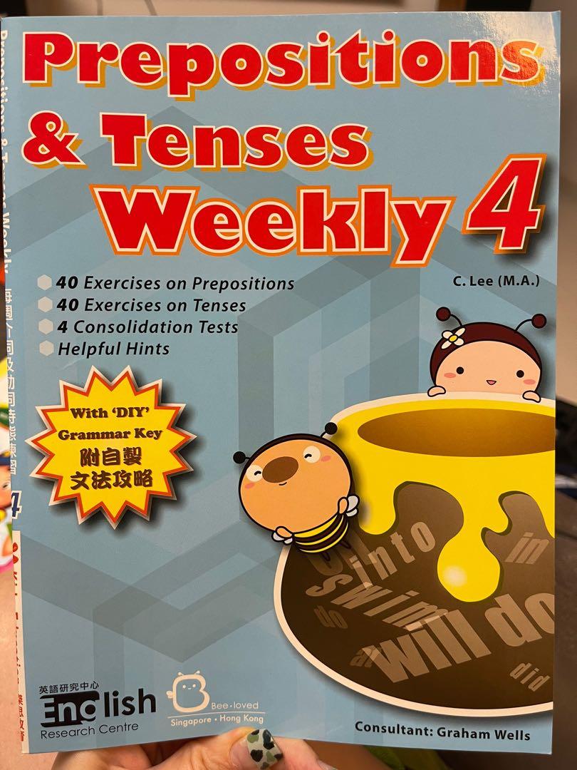 Prepositions &Tenses Weekly 4 （有答案本）, 興趣及遊戲, 書本 & 文具, 小朋友書 - Carousell