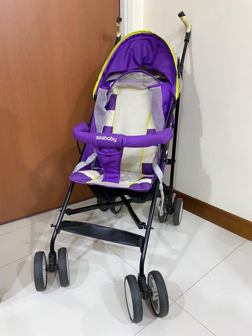 Purple sea baby Pram, Babies & Kids, Going Out, Strollers on Carousell