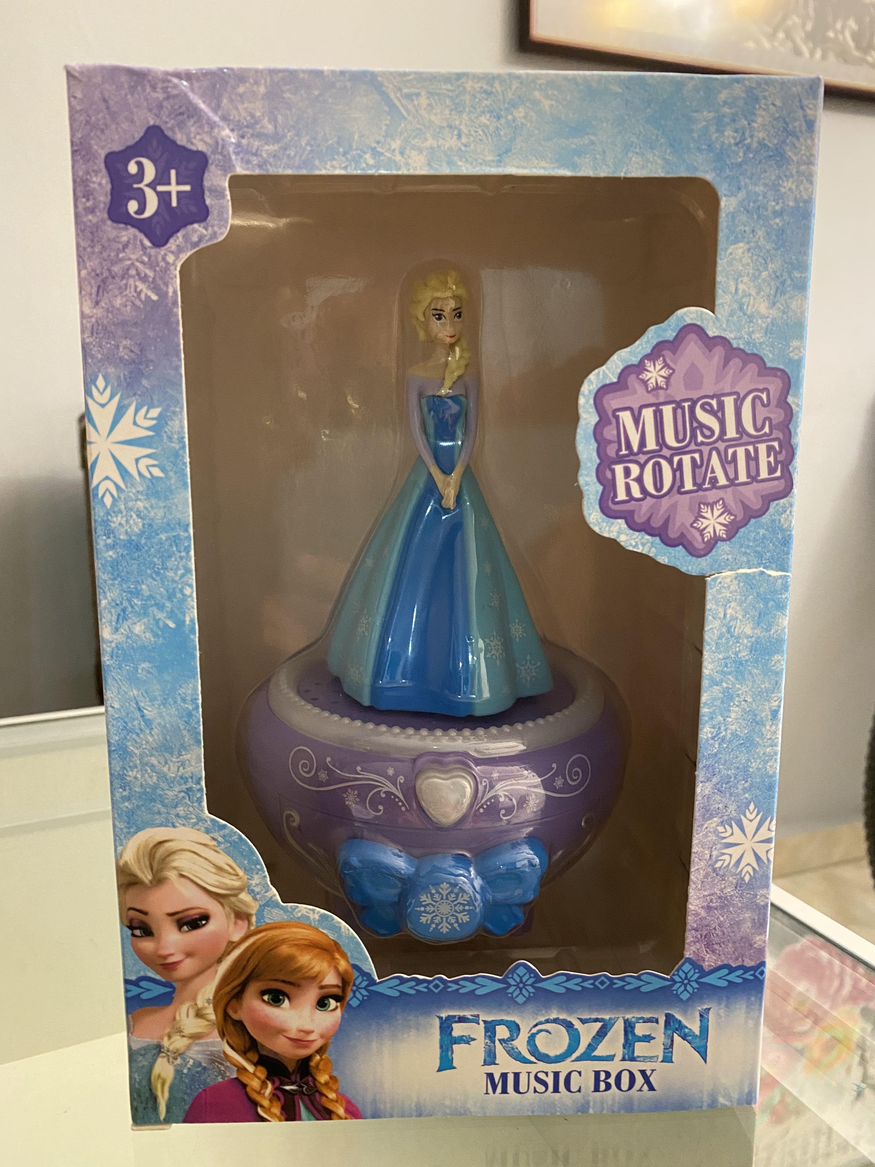 Revolving Frozen Elsa Musical Box, Toys & Games, Others on Carousell