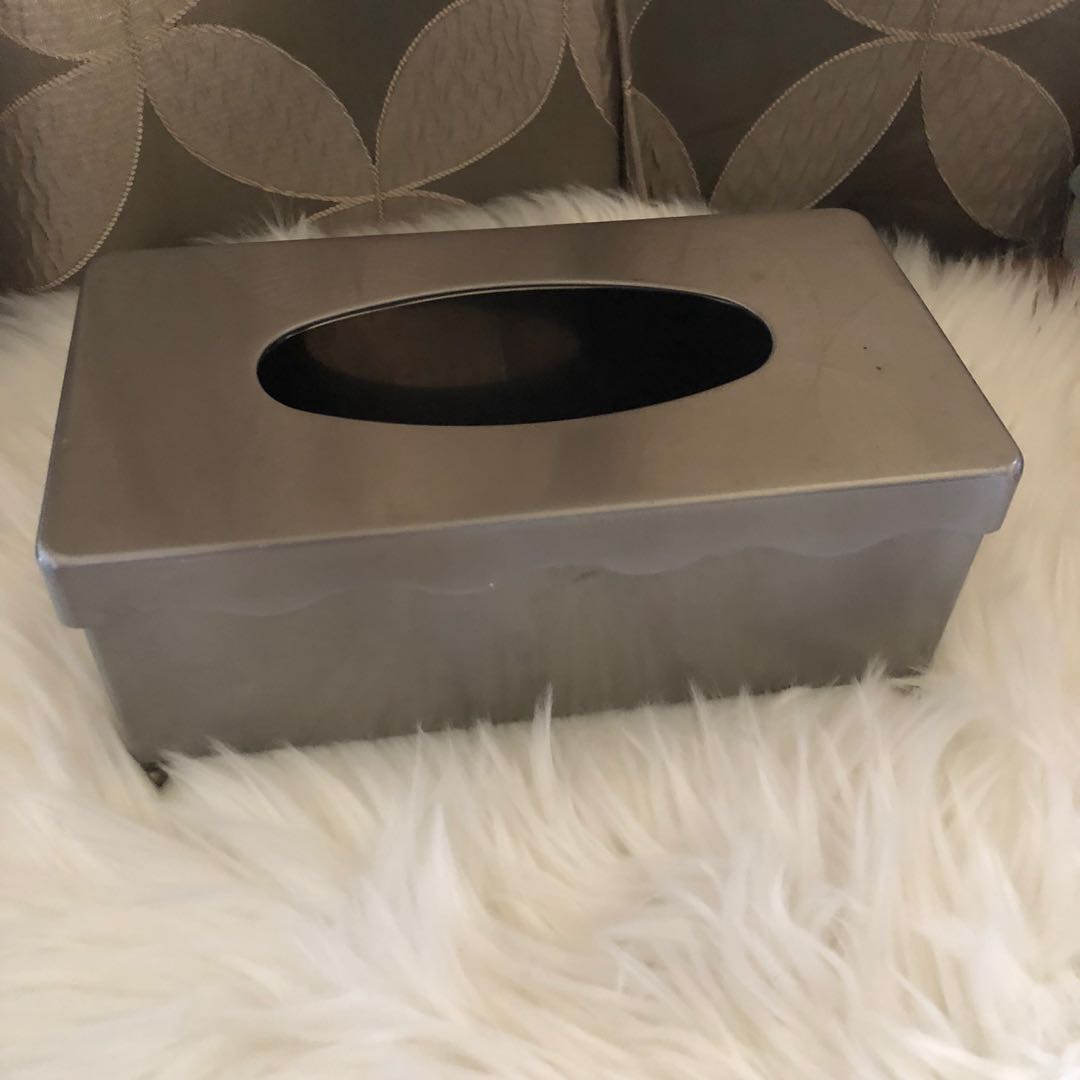 SALE‼️ IKEA LiLLHOLMEN Tissue Box Cover Stainless steel, Furniture ...