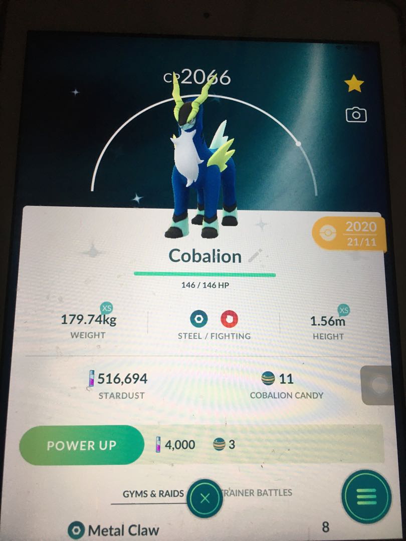 Shiny Cobalion, Video Gaming, Gaming Accessories, Game Gift Cards ...