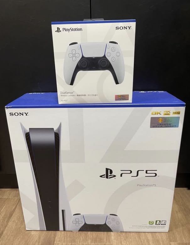 Sony PS 5 + 1 extra controller, Video Gaming, Gaming Accessories ...