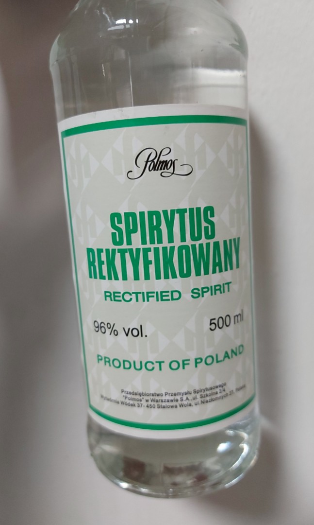 SPIRYTUS 96% Vodka 波蘭生命之水伏特加, 嘢食 & 嘢飲, 酒精飲料 - Carousell