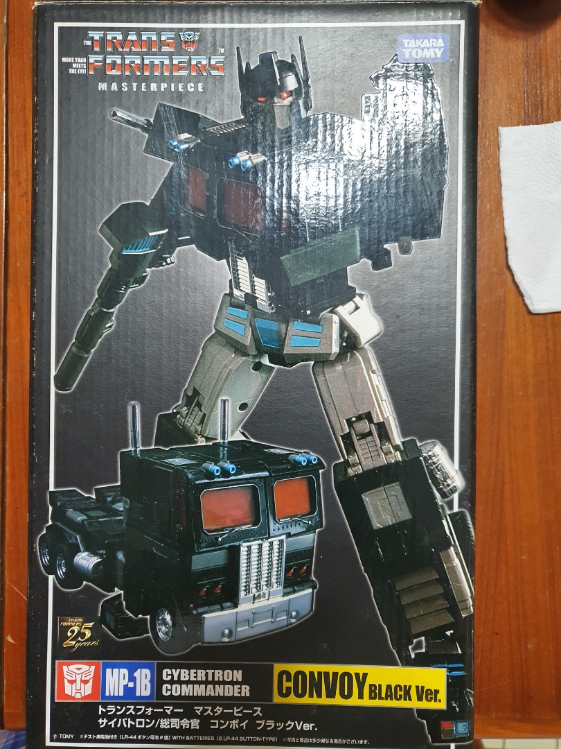 Transformers Masterpiece MP-1B Black Convoy, Hobbies & Toys, Toys ...