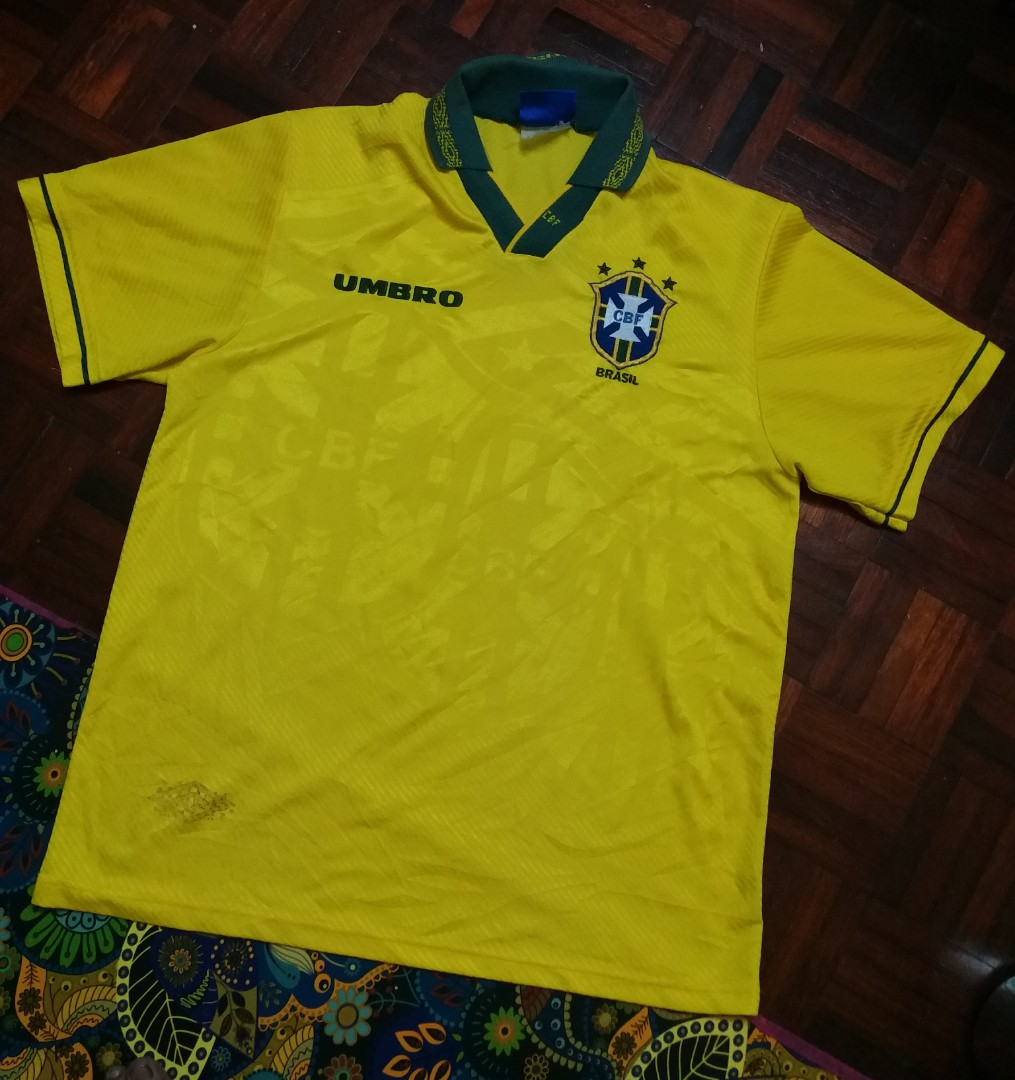 Vintage Brazil Original Umbro Jersey, Men's Fashion, Activewear on ...