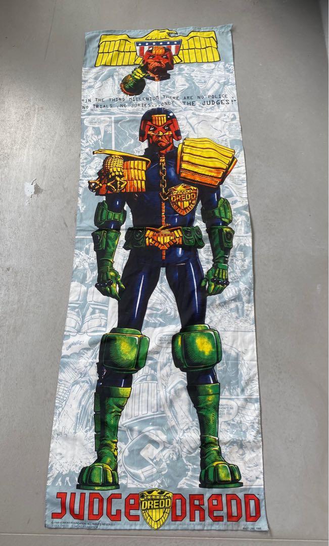 Vintage rare year 95 judge dredd licensed cloth poster banner, Vintage ...